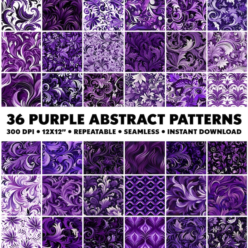 36 Purple Abstract Purple Patterns Seamless Purple Patterns Endless ...