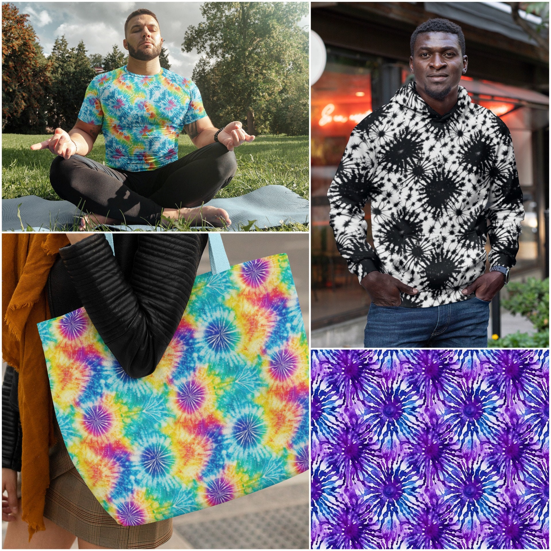 68 Tie Dye Patterns Trippy Seamless Rainbow Patterns Splatter ...