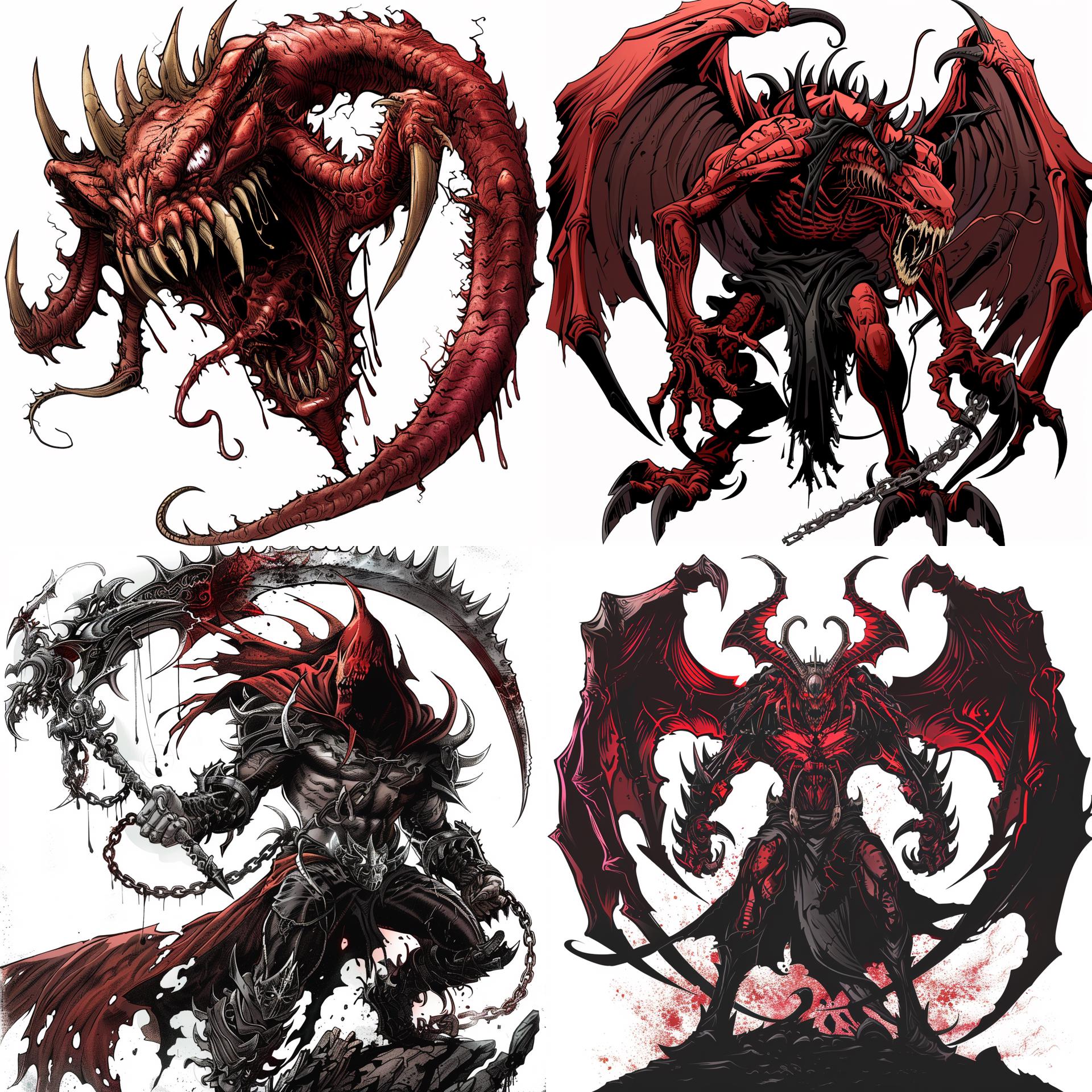 60 Hellspawn Clipart Images Demon PNG Sticker Demonic Design Spawn ...