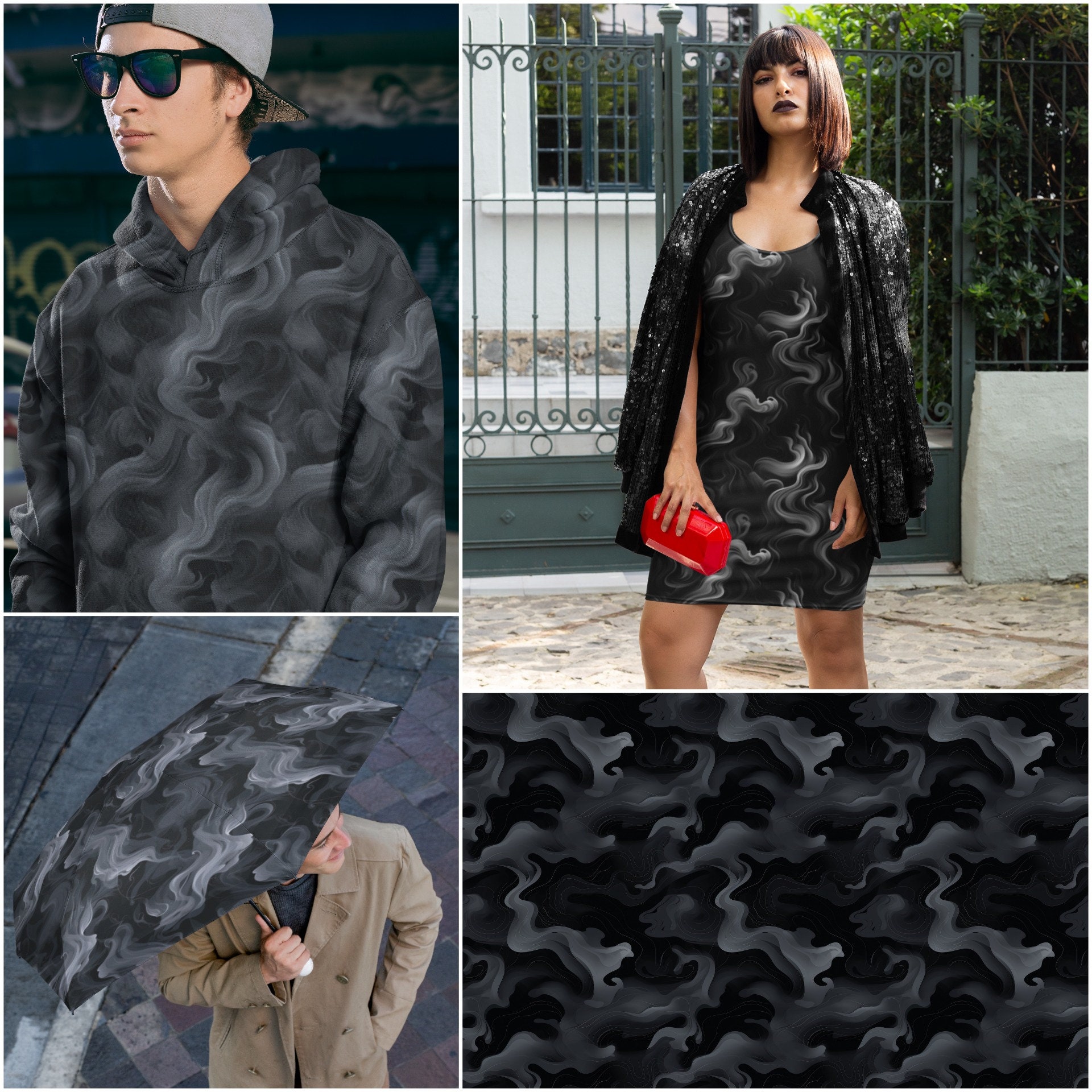 15 Smoke Patterns Smokey Seamless Patterns Fire Repeatable Pattern ...