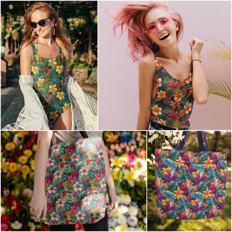 24 Tropical Patterns Flower Seamless Tropical Patterns Repeatable ...