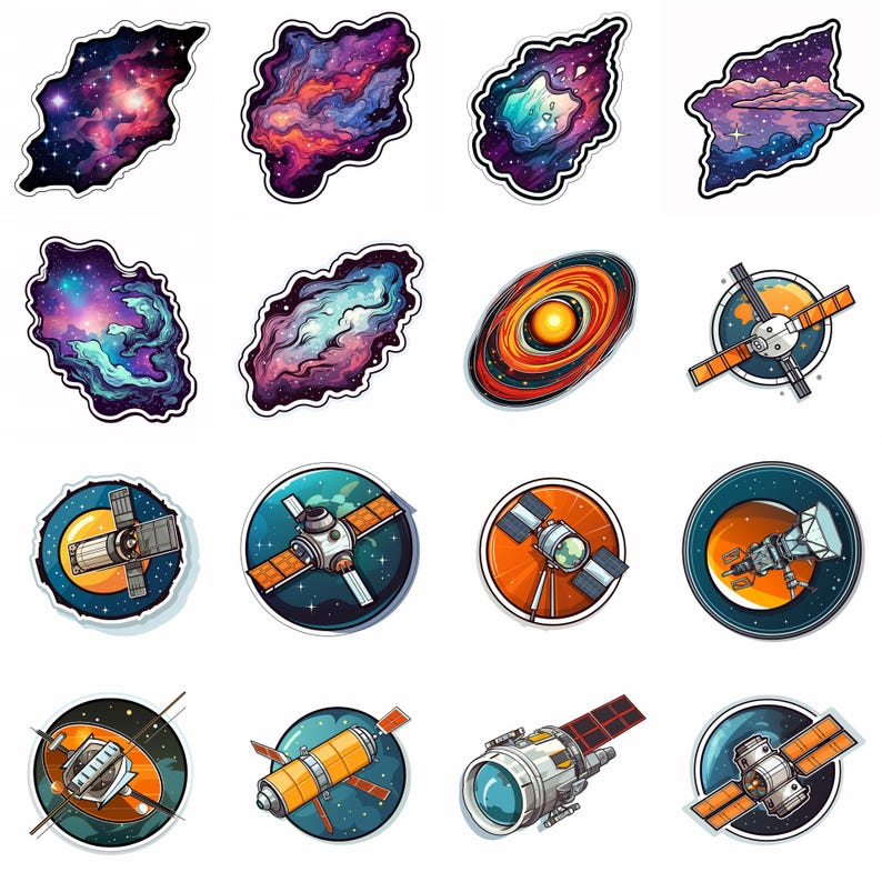 180 Space Clipart Images Rocket PNG Sticker Astronaut Design Space ...