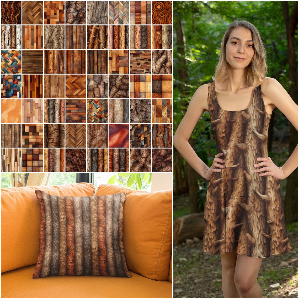 60 Wood Patterns Seamless Tree Patterns Repeatable Bark Pattern Wood ...