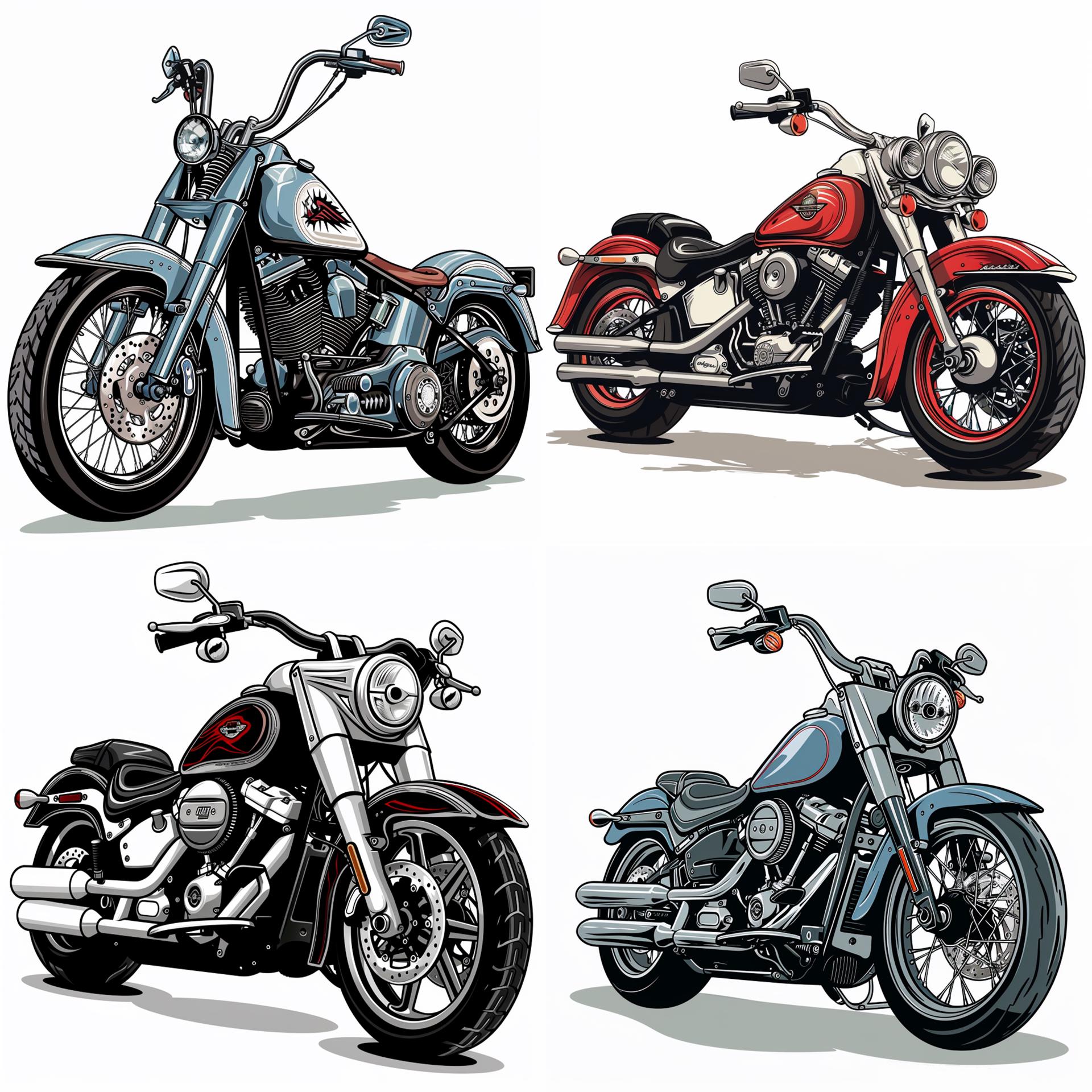 50 Motorcycle Clipart Images Bike PNG Sticker Classic Chopper Design ...