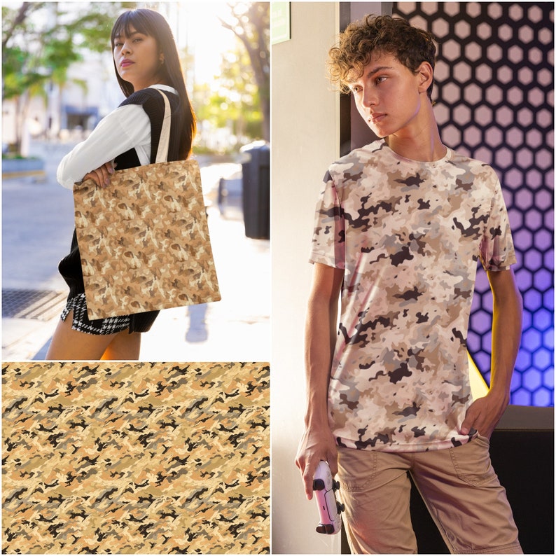 140 Desert Camo Patterns Sand Seamless Endless Camouflage Pattern ...