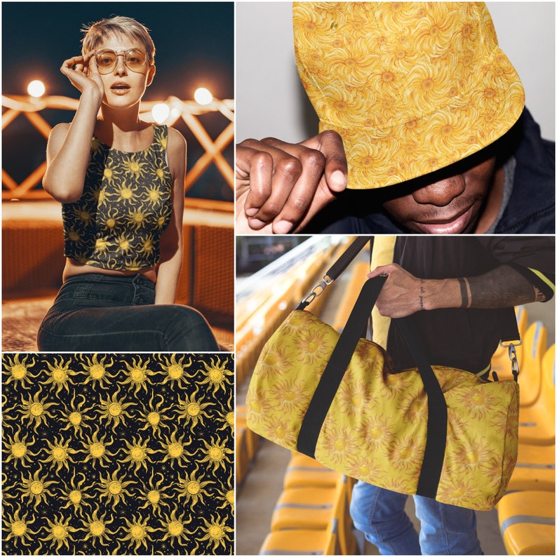 20 Sun Patterns Yellow Seamless Suns Patterns Repeatable Sun Pattern ...