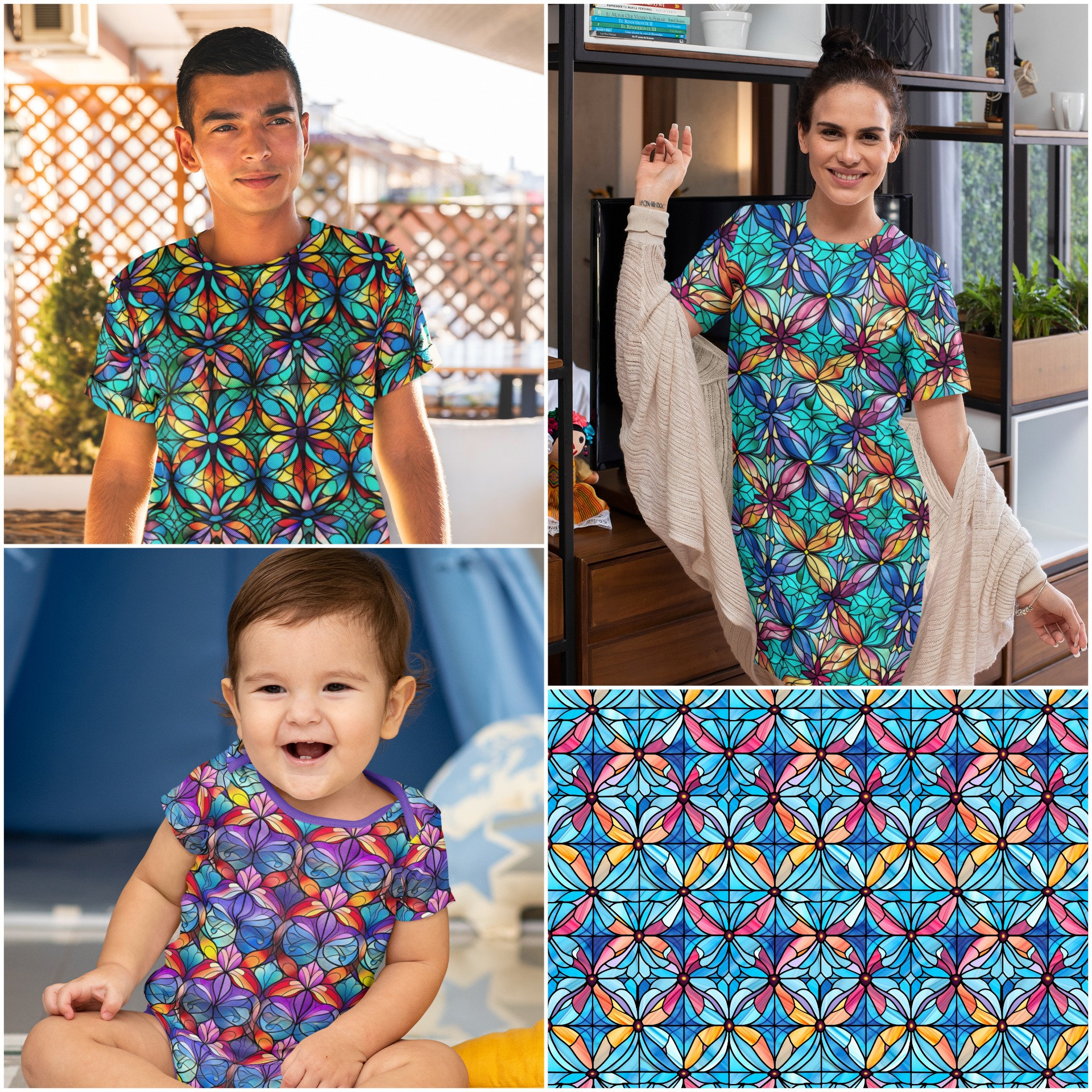 12 Stained Glass Church Patterns Seamless Stained Glass Patterns ...