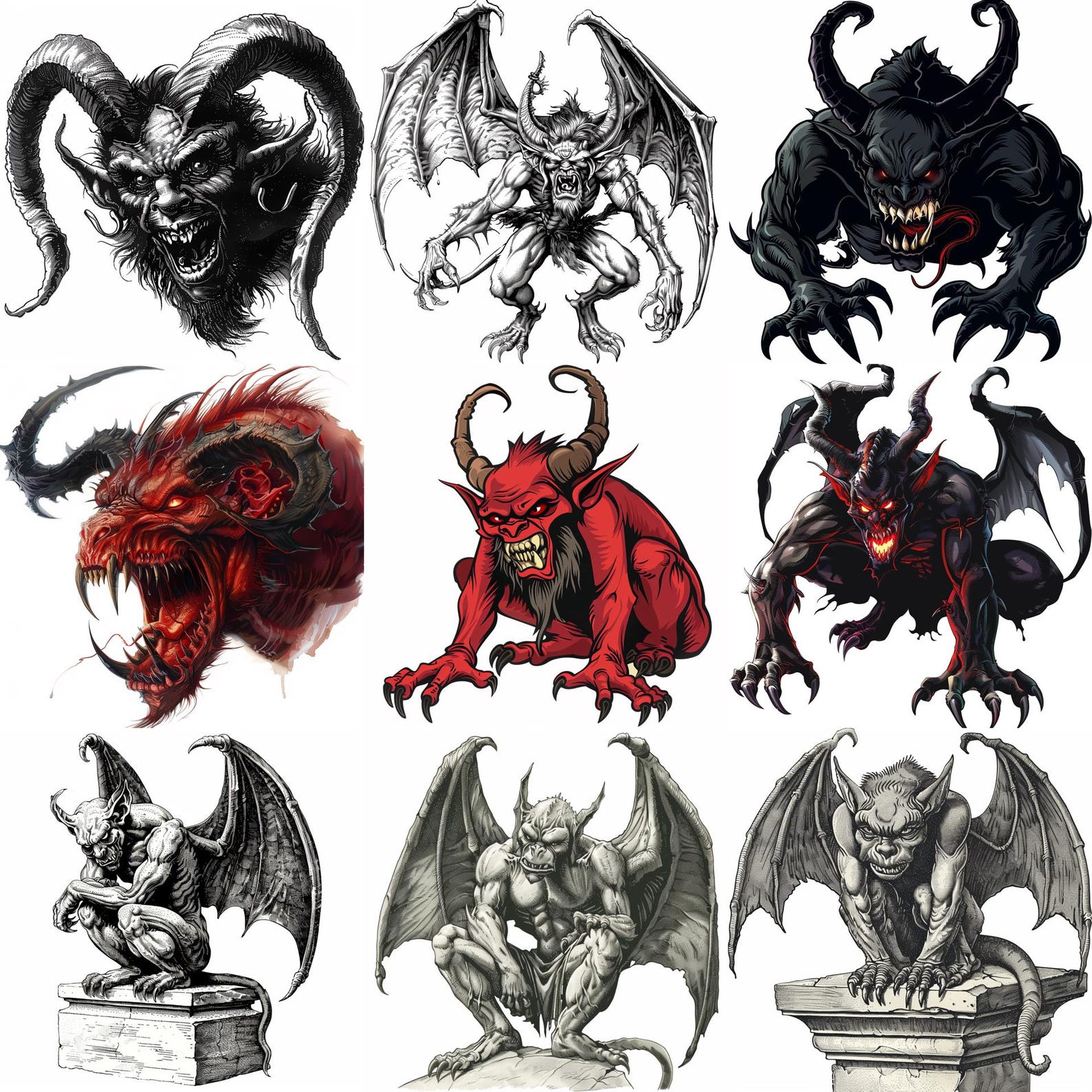 93 Hell Clipart Images Demon PNG Sticker Demonic Design Succubus ...