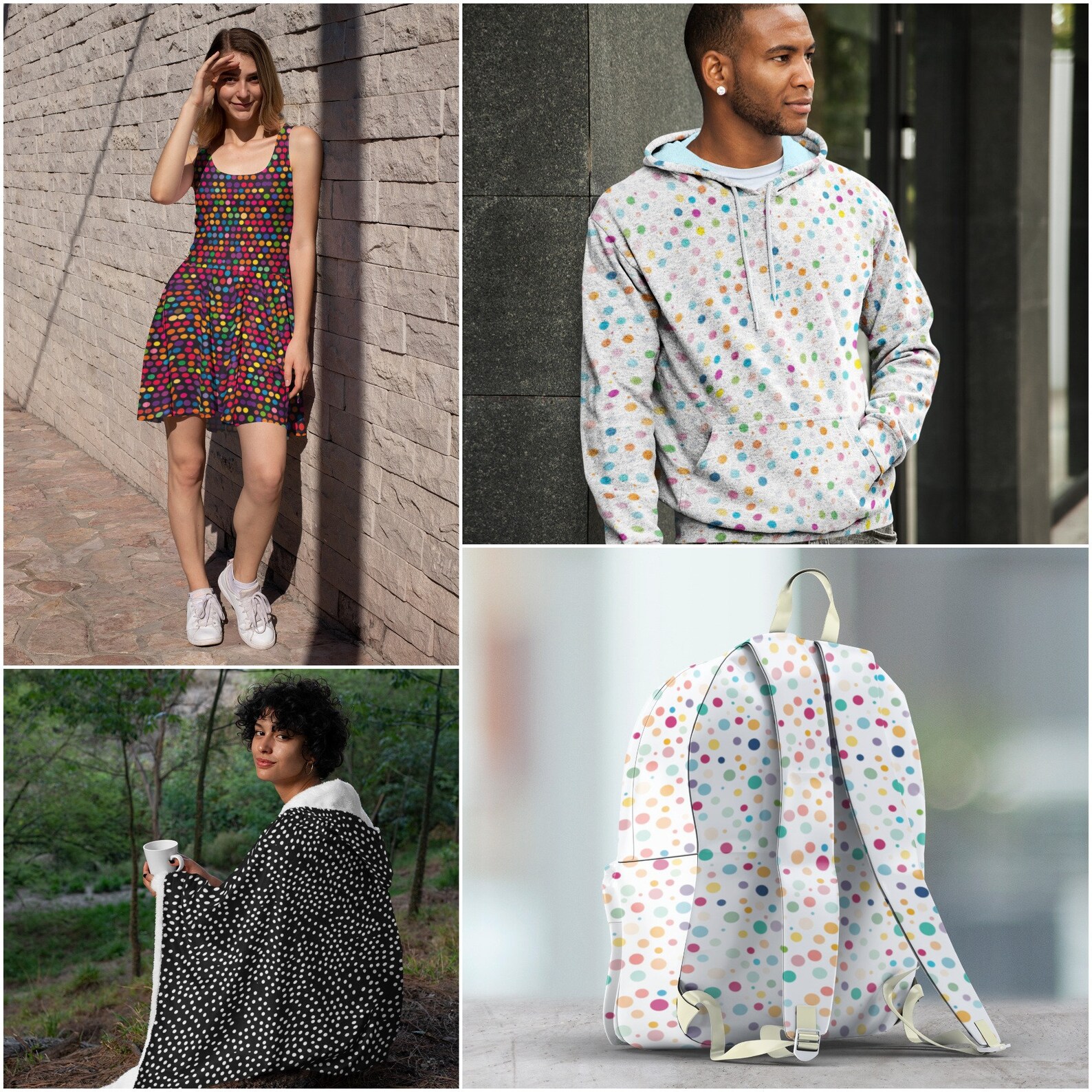 80 Polka Dot Patterns Seamless Dotted Patterns Repeatable Dot Pattern ...