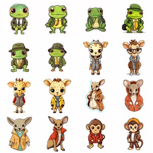 207 Animal People Clipart Images Animal PNG Sticker Animal Citizen ...