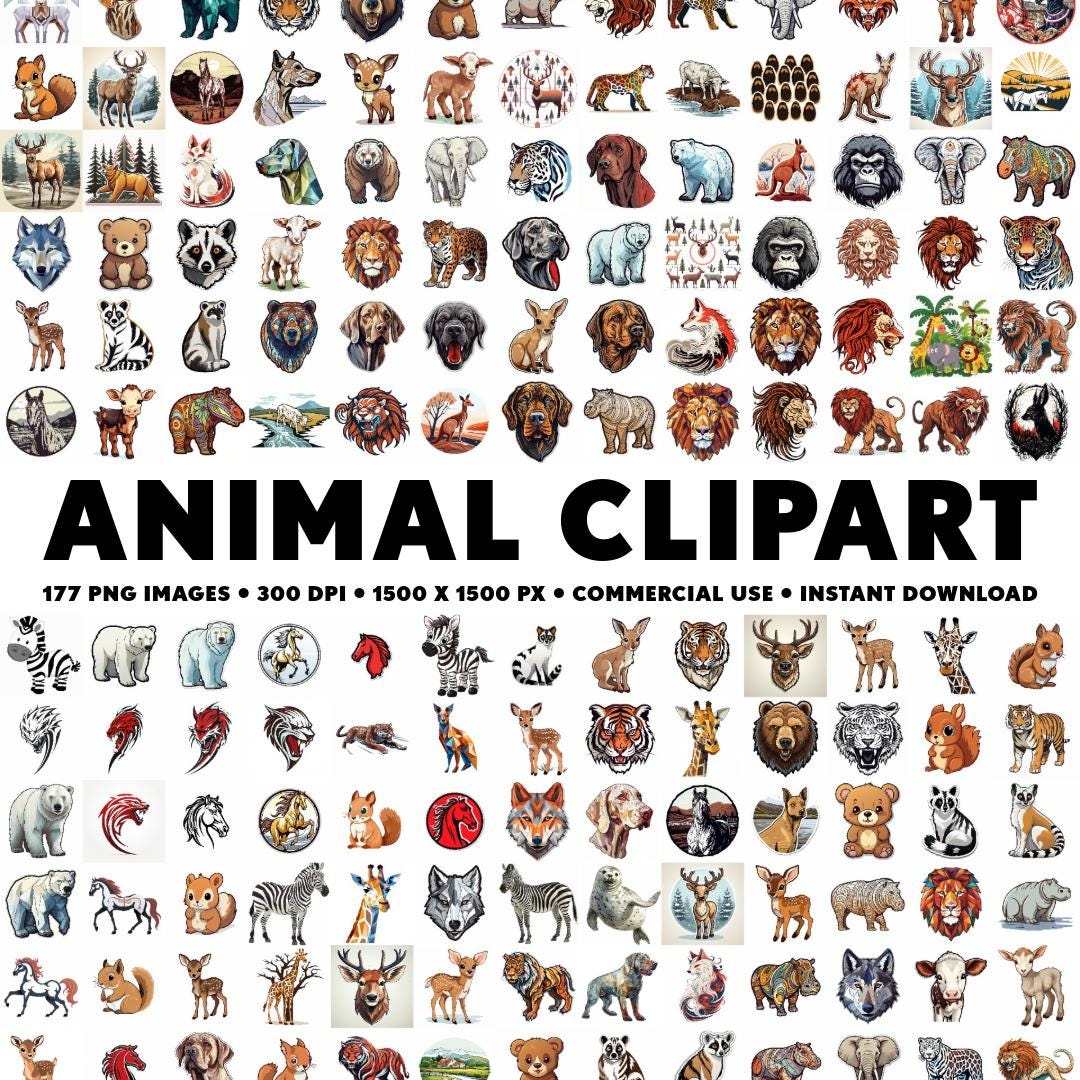 177 Animal Clipart Images Animal PNG Sticker Animal Design Animal ...