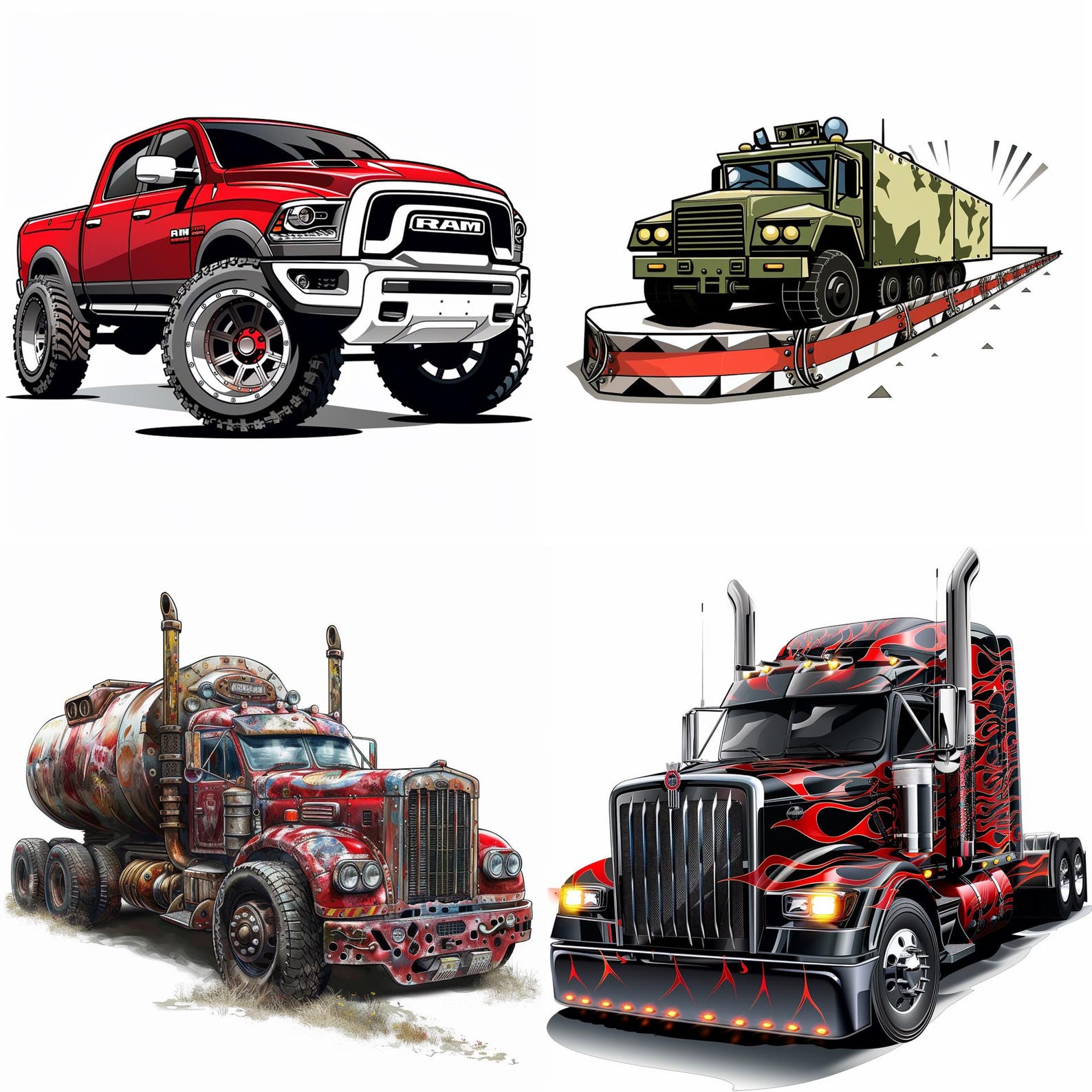 79 Truck Clipart Images Pickup Truck PNG Sticker Classic Truck Design ...
