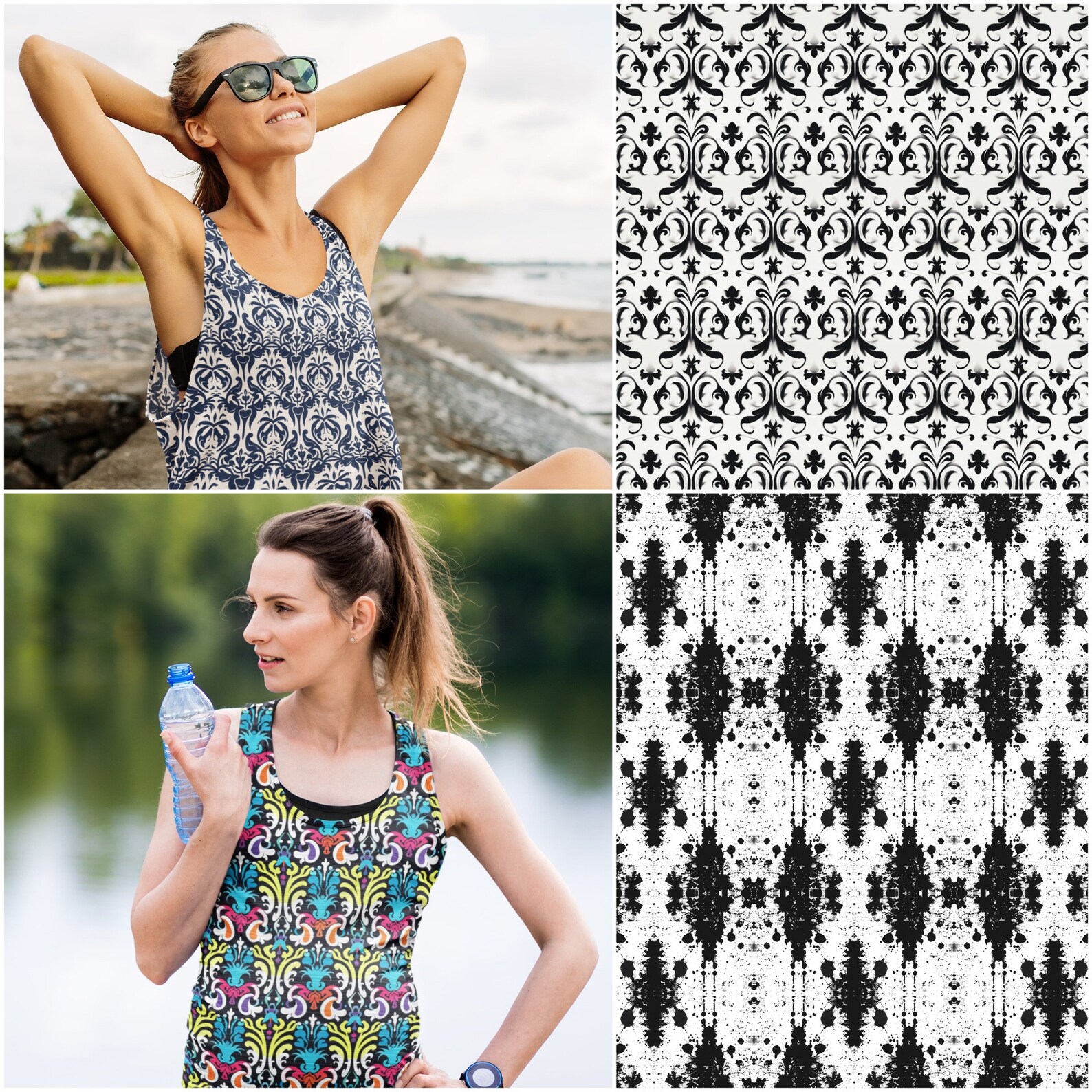 24 Rorschach Patterns Seamless Rorschach Patterns Abstract Repeatable ...