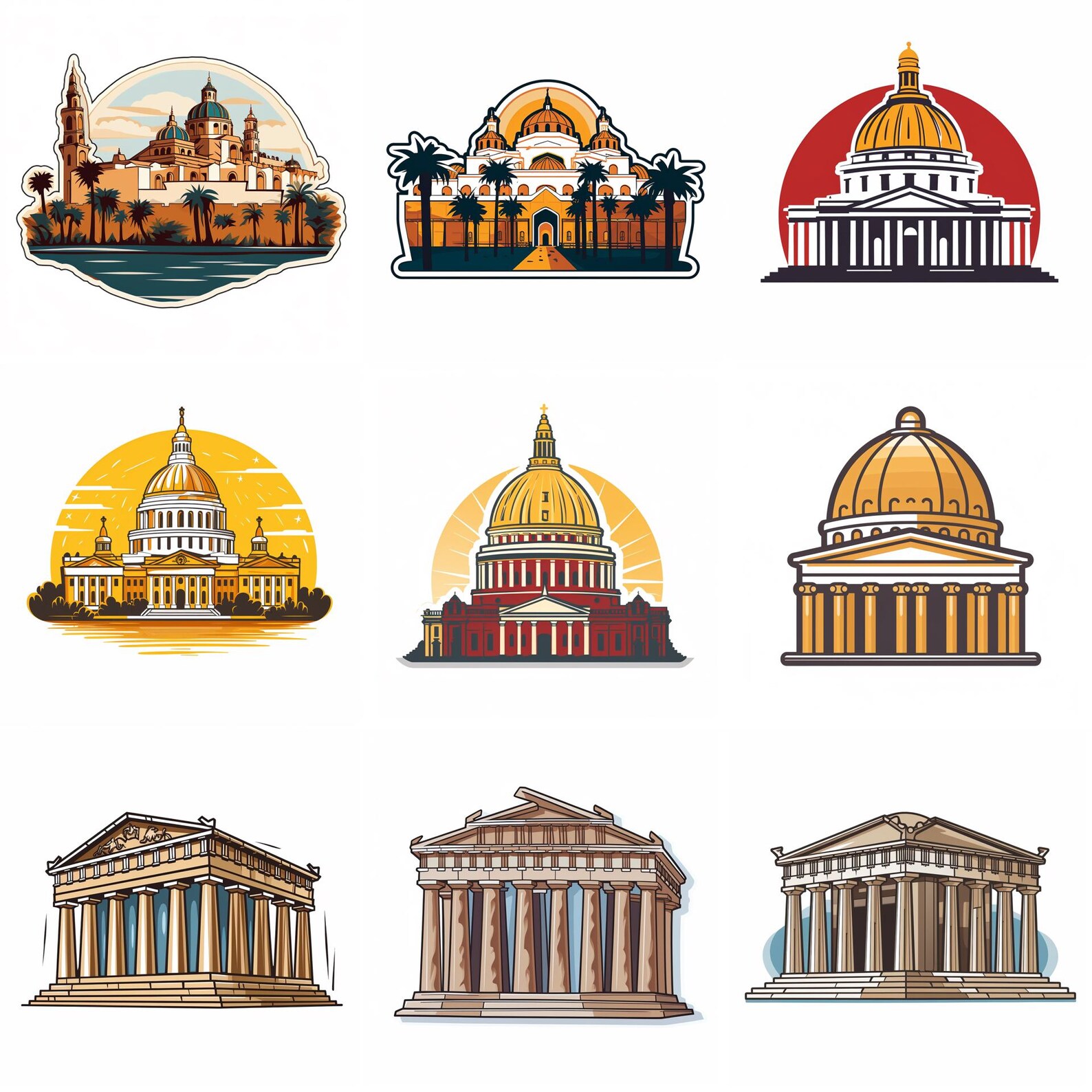 103 Church Clipart Images Temple PNG Sticker Design Mosque White ...