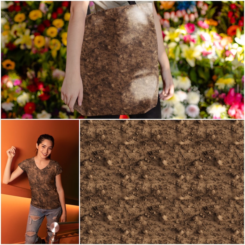 24 Dirt Patterns Soil Seamless Patterns Mud Repeatable Ground Pattern ...