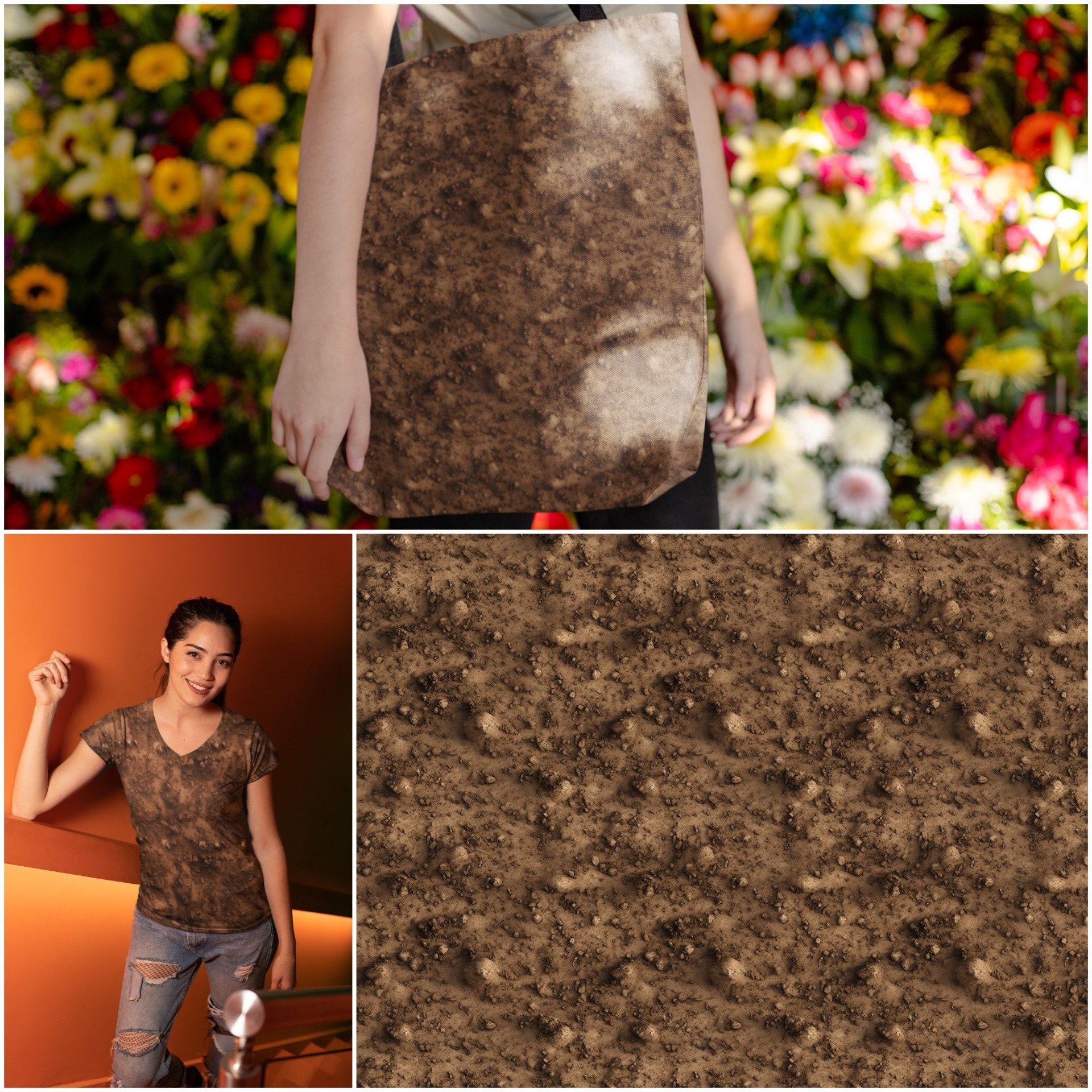 24 Dirt Patterns Soil Seamless Patterns Mud Repeatable Ground Pattern ...