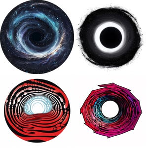 42 Black Hole Clipart Images Black Hole PNG Sticker Wromhole Design ...