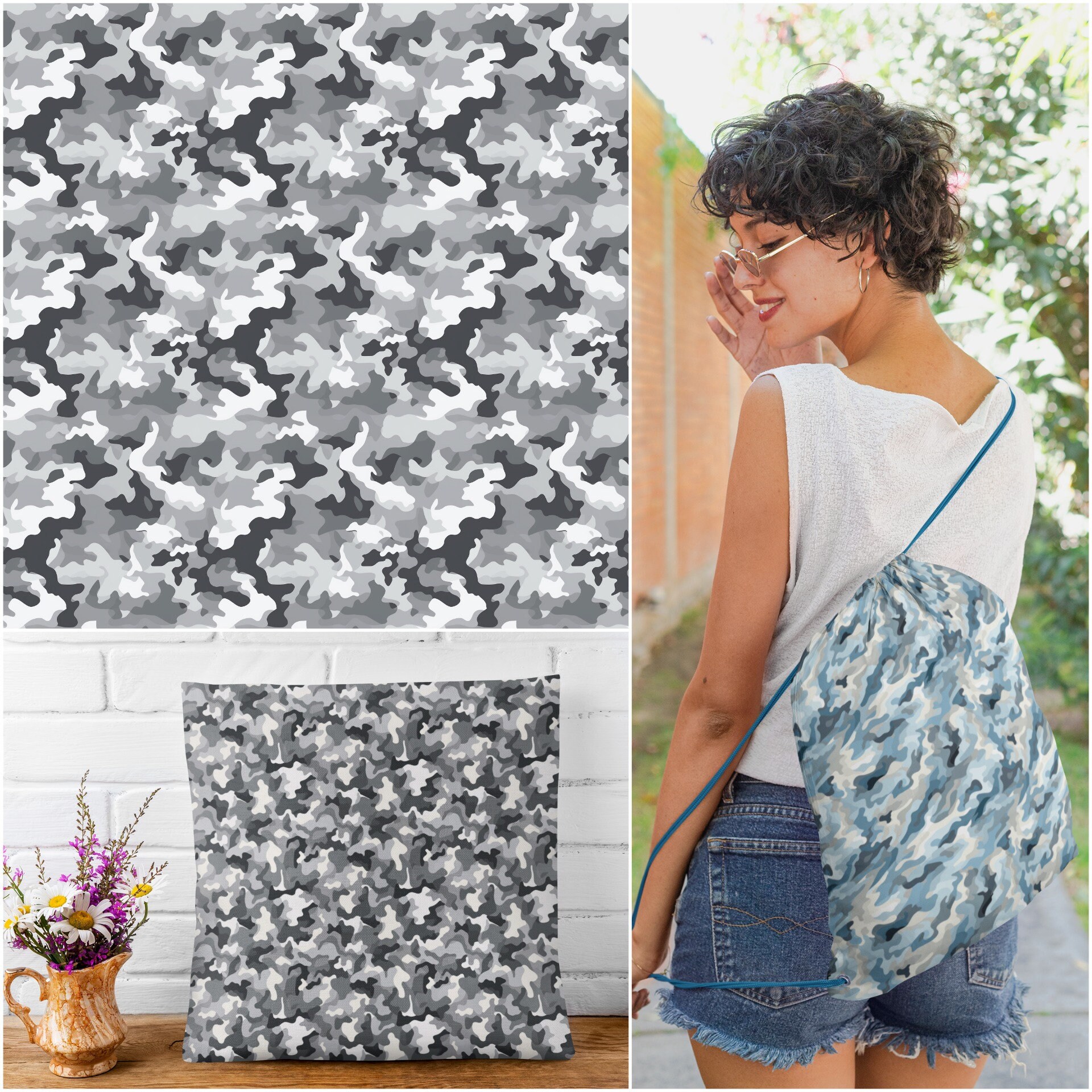 275 Gray Camo Patterns Seamless Patterns Endless Camouflage Pattern ...