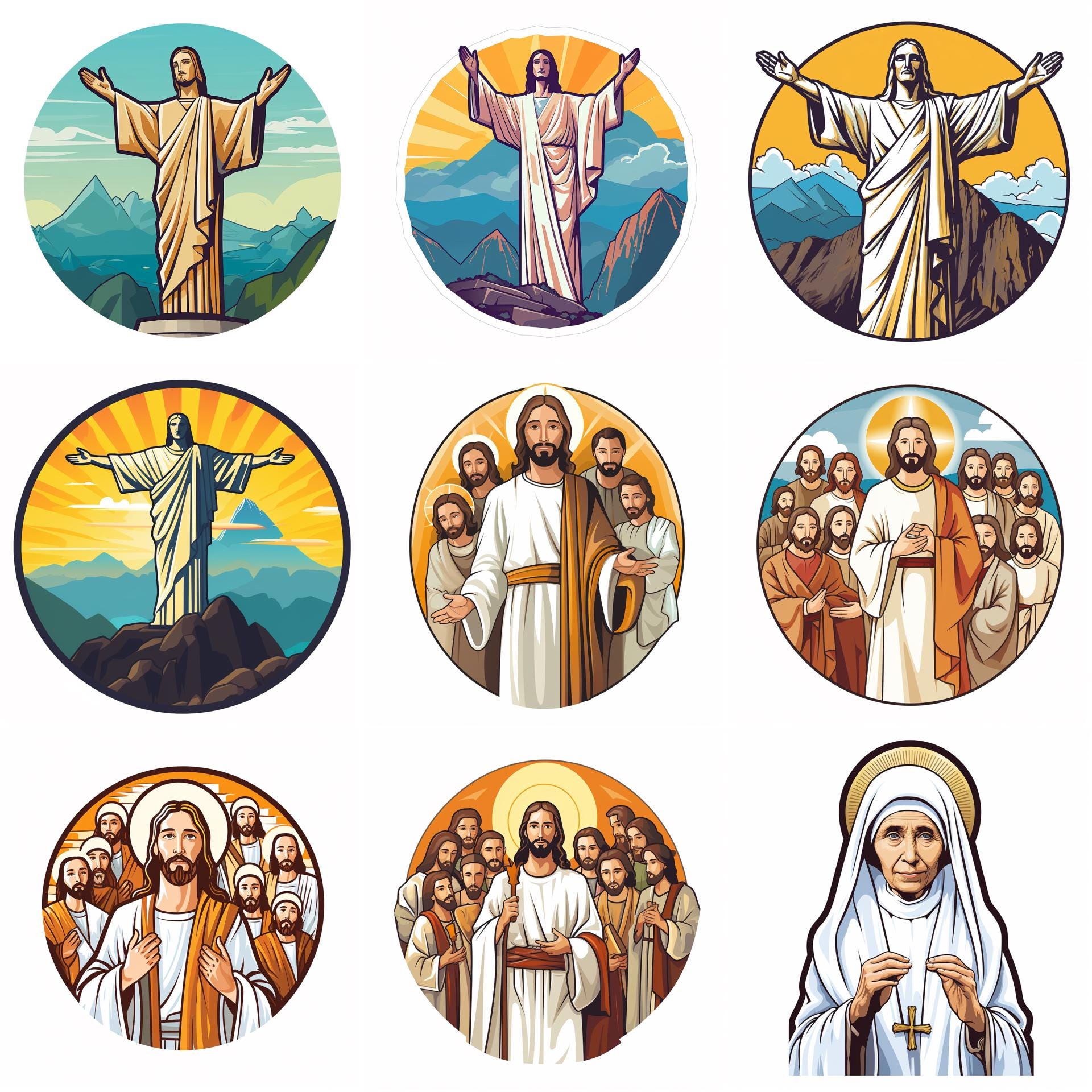 121 Christian Clipart Images Church PNG Sticker Design White Background ...