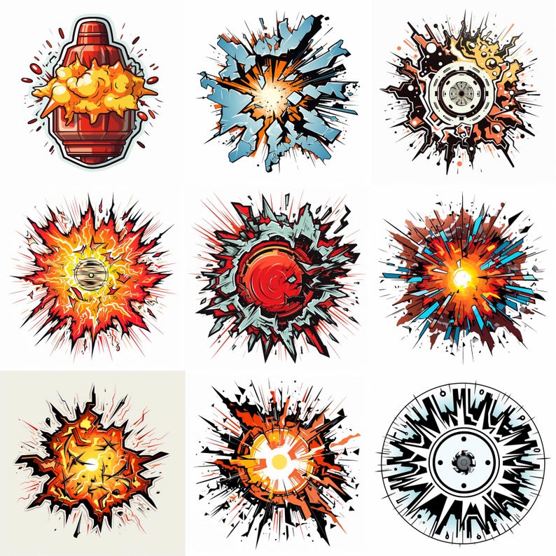 90 Explosion Clipart Images Fire PNG Sticker Explosion Design Fire ...