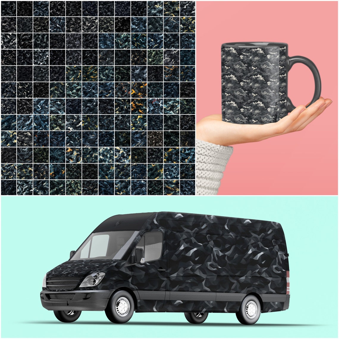 155 Black Camo Patterns Seamless Patterns Endless Camouflage Pattern ...