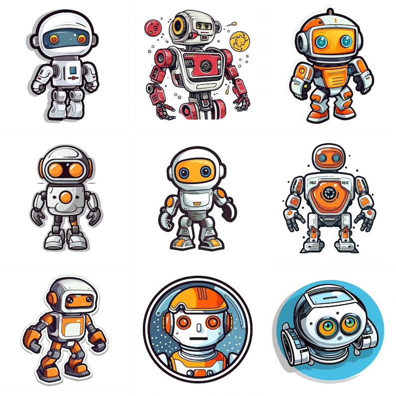 122 Robot Clipart Images Robot PNG Sticker Technology Design Robotic ...