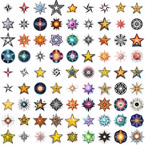 88 Star Clipart Images Star PNG Sticker Star Design Space Illustration ...