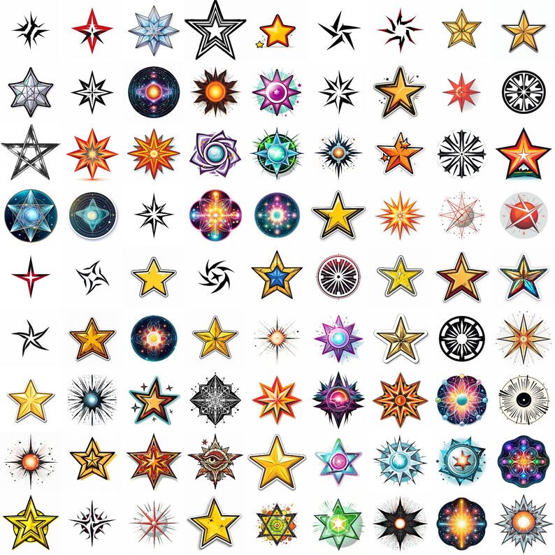 88 Star Clipart Images Star PNG Sticker Star Design Space Illustration ...