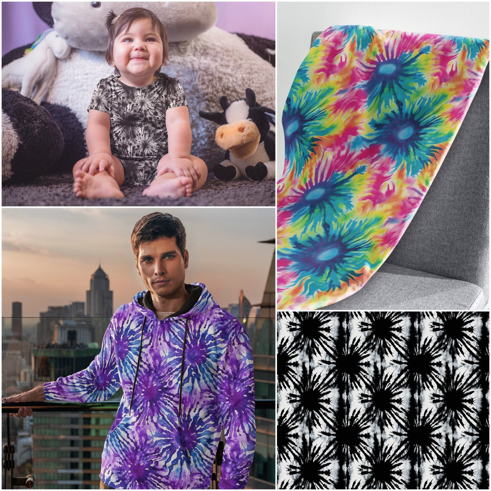 68 Tie Dye Patterns Trippy Seamless Rainbow Patterns Splatter ...