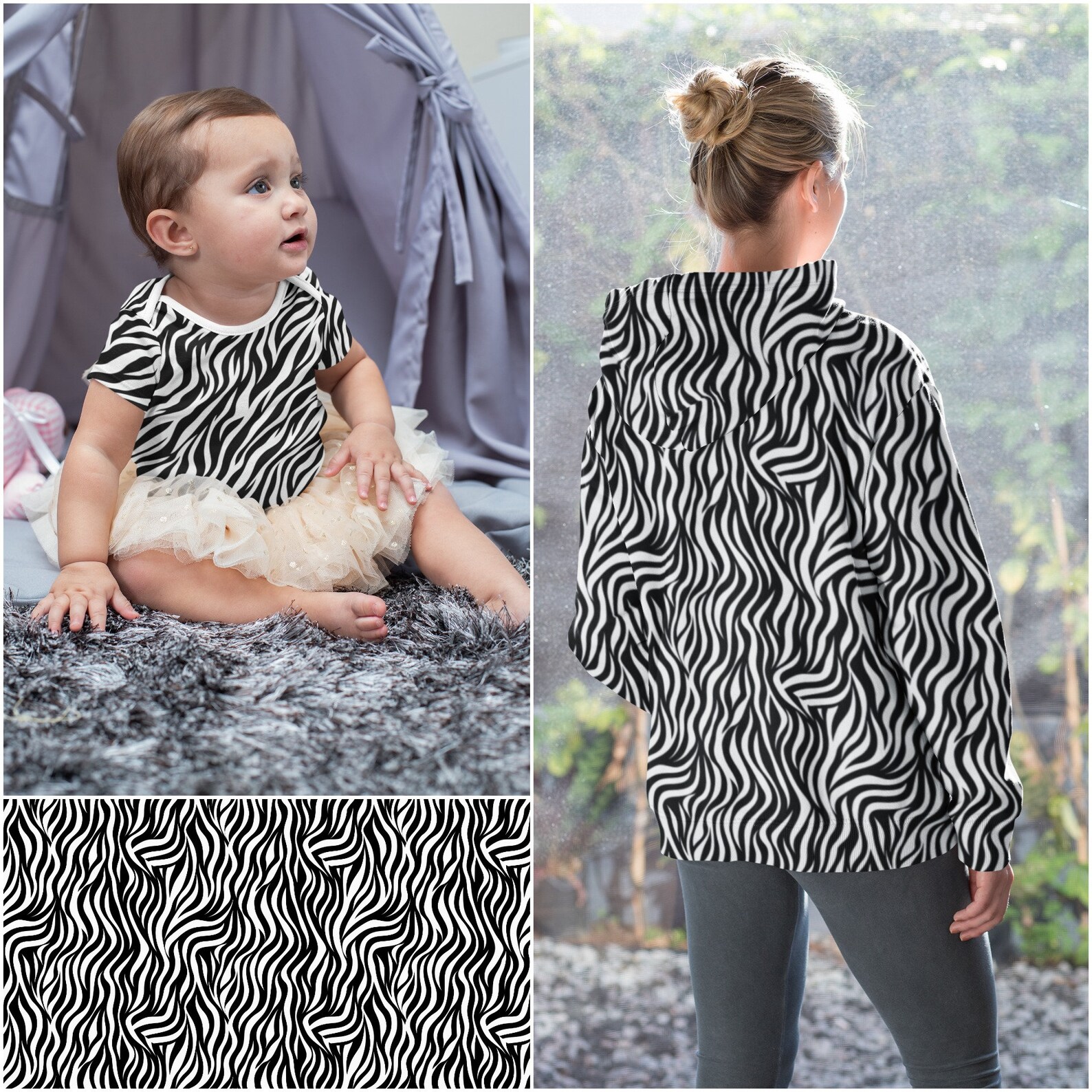 24 Zebra Stripe Patterns Animal Seamless Patterns Zebras Repeatable ...