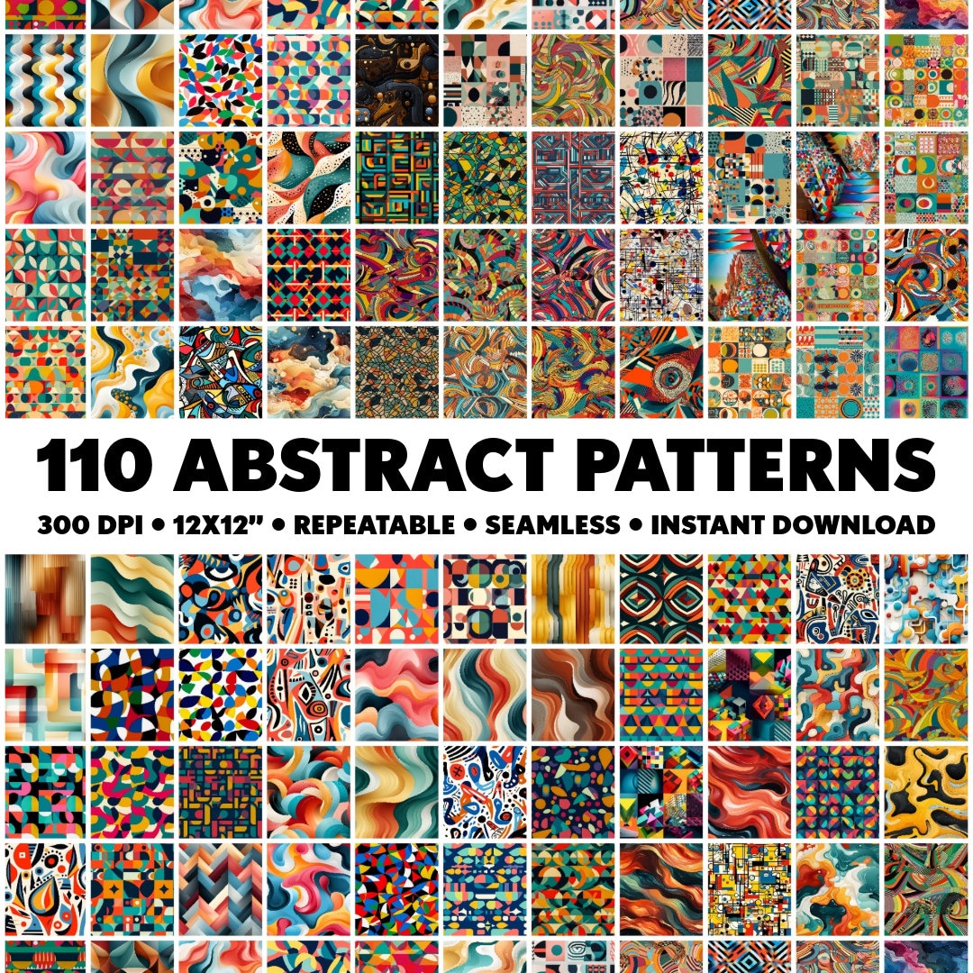 110 Abstract Patterns Seamless Abstract Art Patterns Endless Abstract ...
