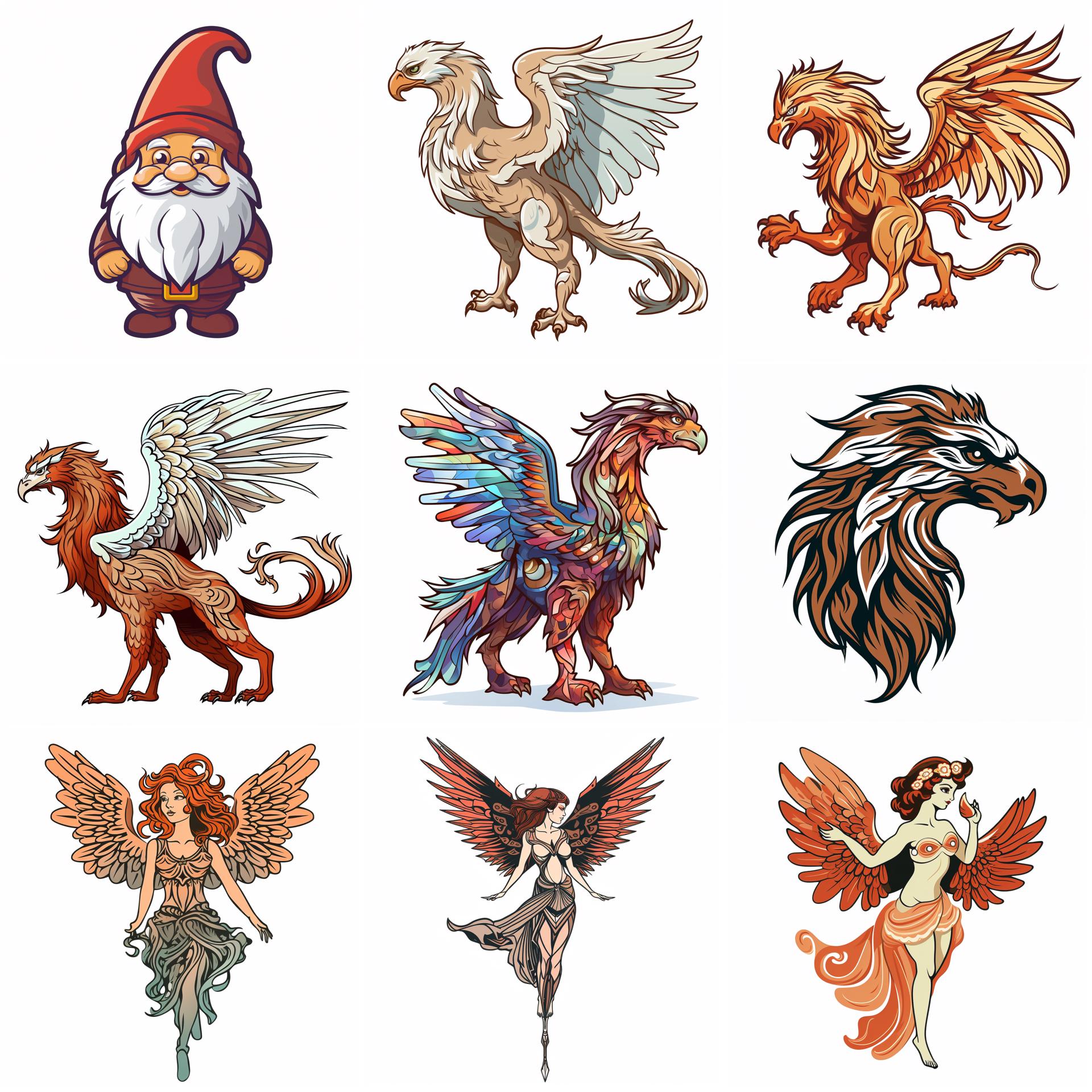 100 Mystical Creatures Clipart Images Fairy PNG Sticker Bigfoot Design ...