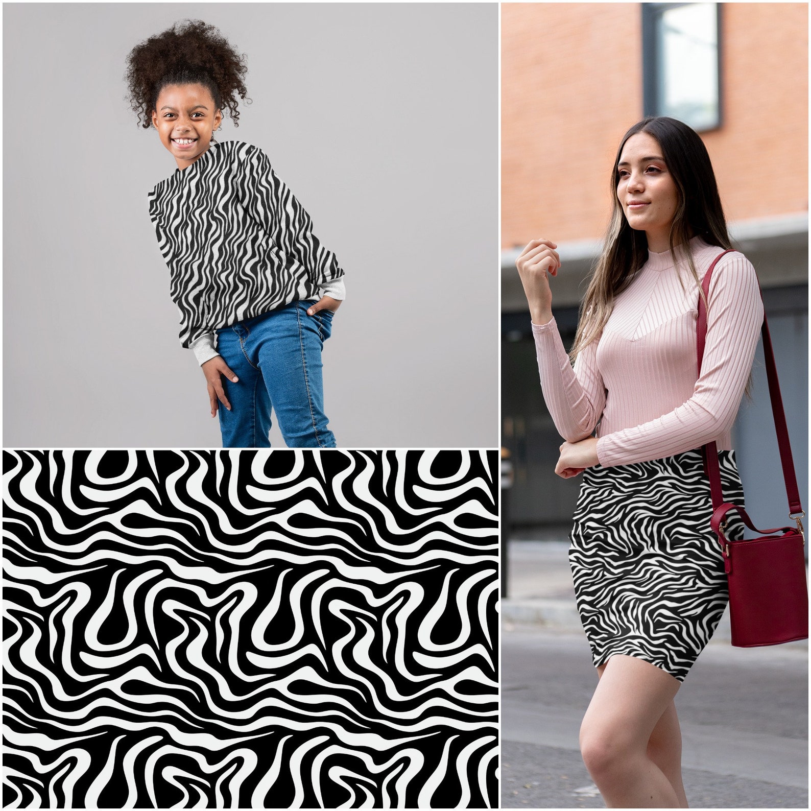 24 Zebra Stripe Patterns Animal Seamless Patterns Zebras Repeatable ...