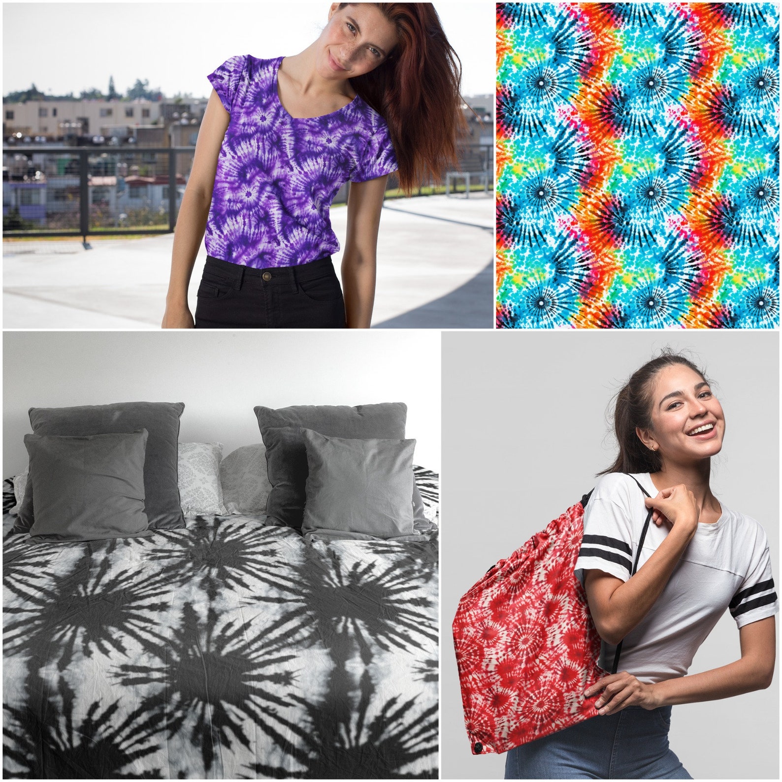 68 Tie Dye Patterns Trippy Seamless Rainbow Patterns Splatter ...