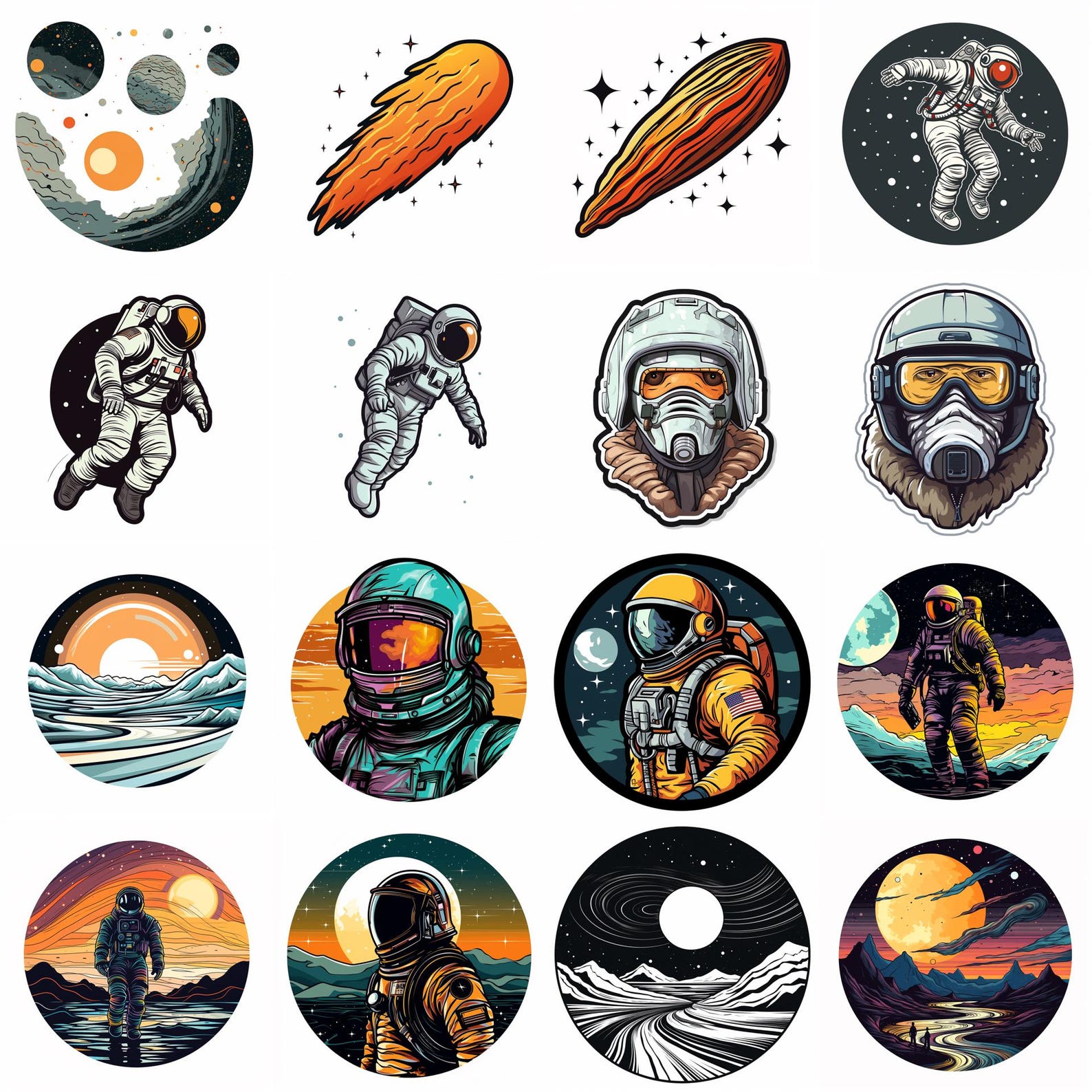 180 Space Clipart Images Rocket PNG Sticker Astronaut Design Space ...