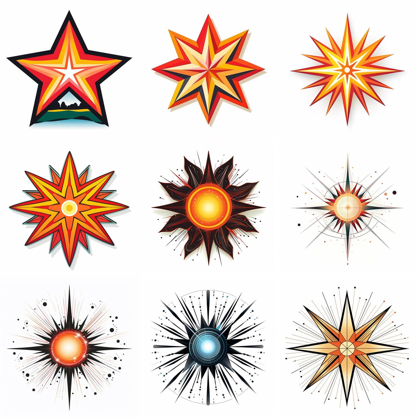 88 Star Clipart Images Star PNG Sticker Star Design Space Illustration ...