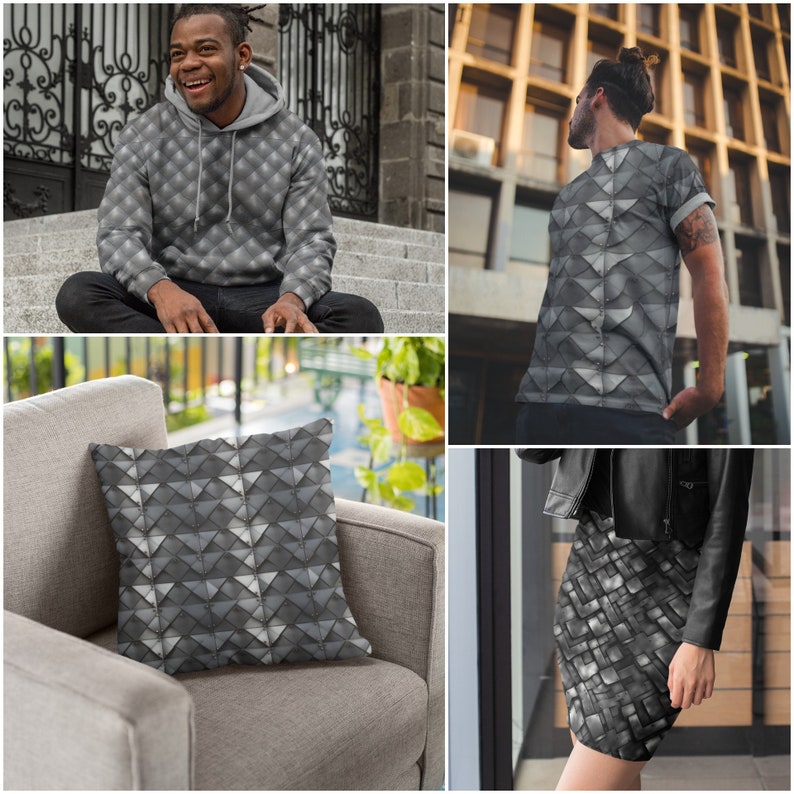 40 Metal Patterns Seamless Metal Patterns Repeatable Chrome Pattern ...