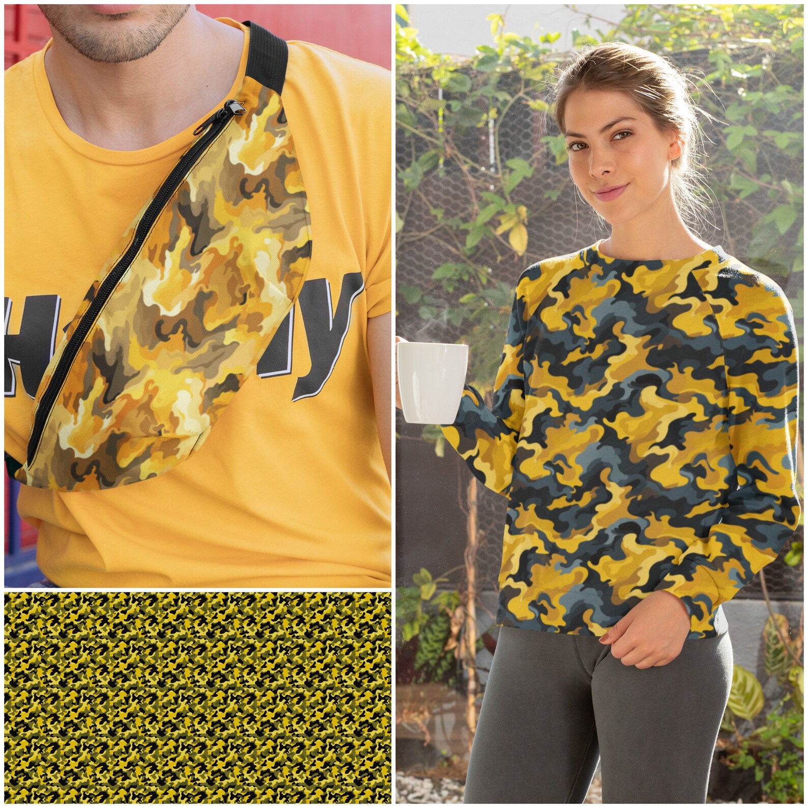 55 Yellow Camo Patterns Seamless Patterns Endless Camouflage Pattern ...