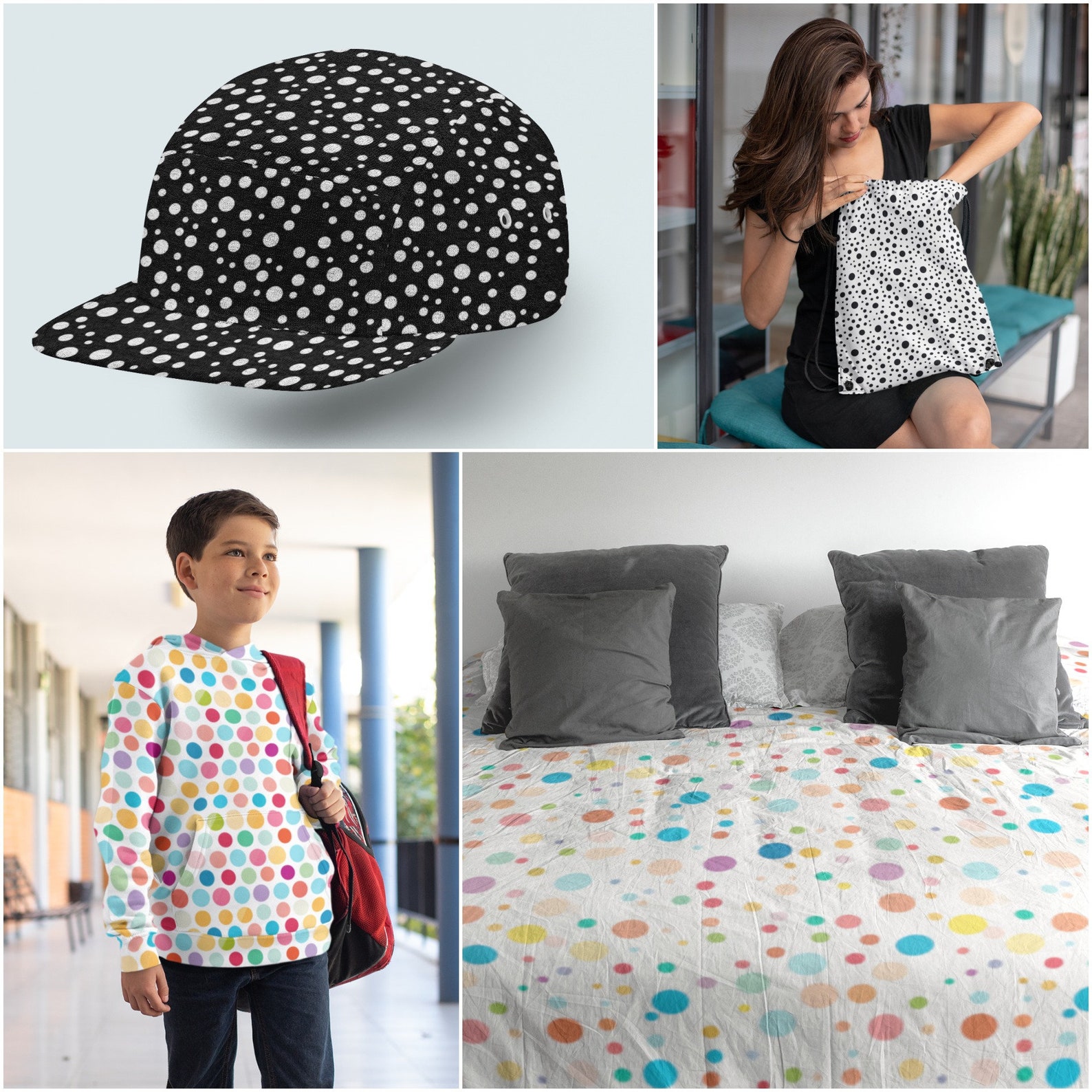 80 Polka Dot Patterns Seamless Dotted Patterns Repeatable Dot Pattern ...