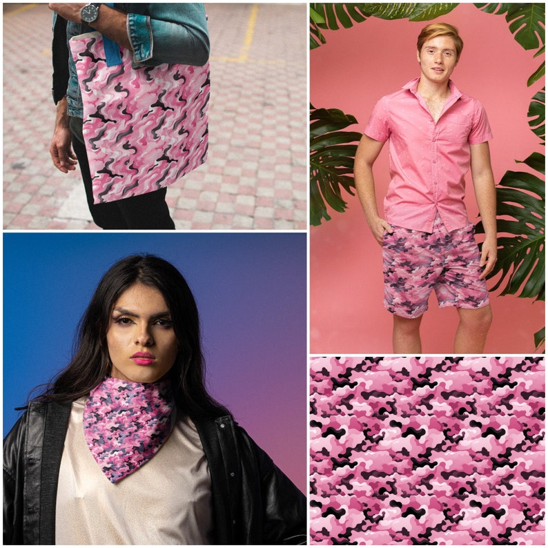 155 Pink Camo Patterns Seamless Patterns Endless Camouflage Pattern Infinite Pink Design ...