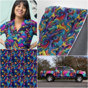 40 Psychedelic Patterns Trippy Seamless Pattern Rainbow Repeatable ...