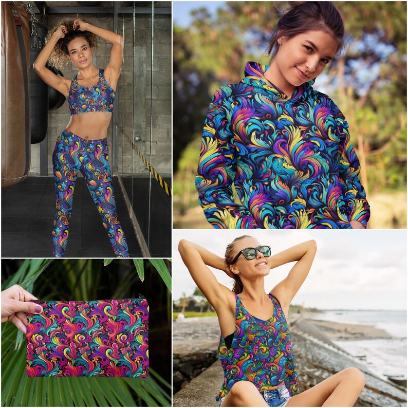 40 Psychedelic Patterns Trippy Seamless Pattern Rainbow Repeatable ...