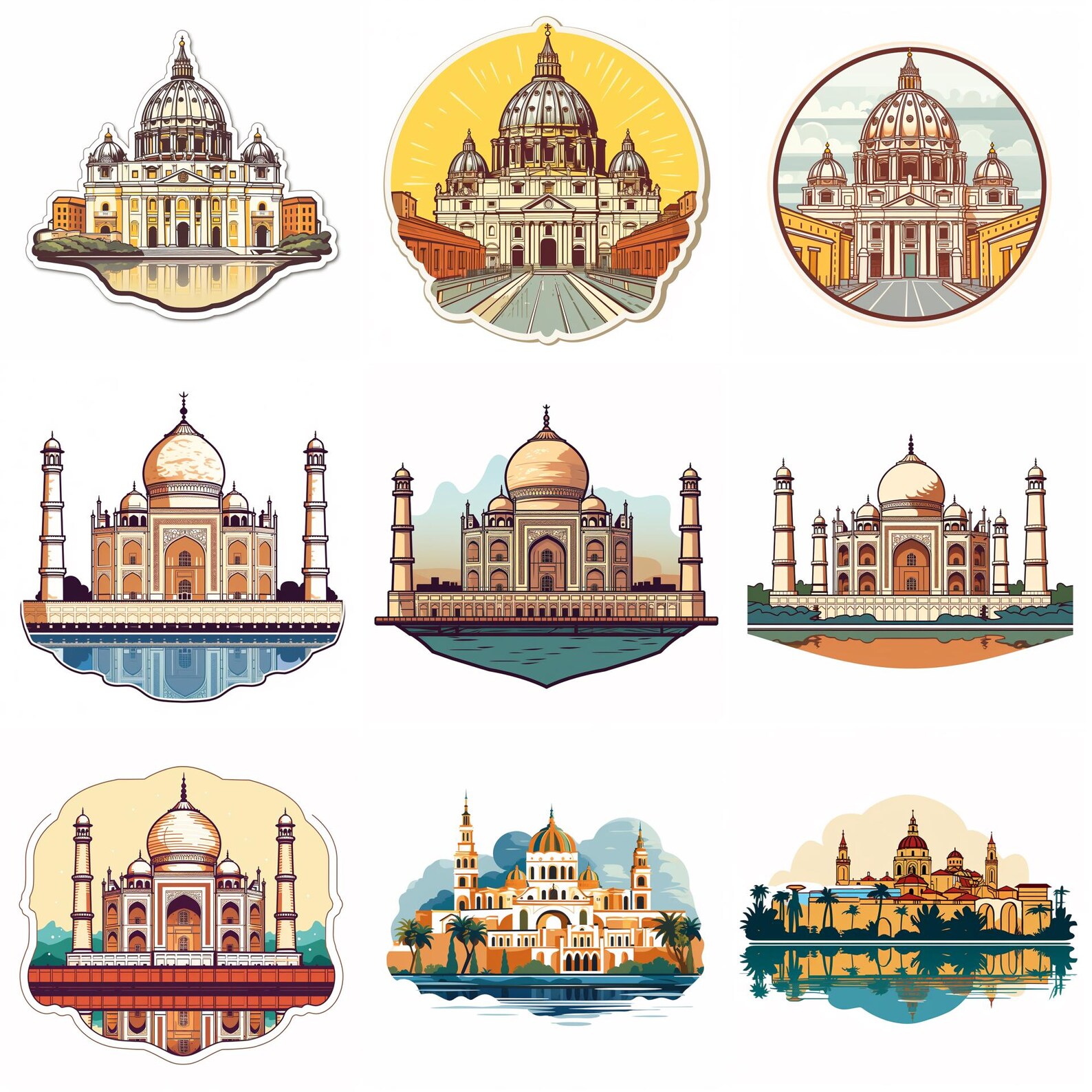 103 Church Clipart Images Temple PNG Sticker Design Mosque White ...