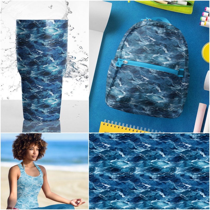 12 Water Patterns Seamless Blue Patterns Repeatable Wet Pattern Endless ...