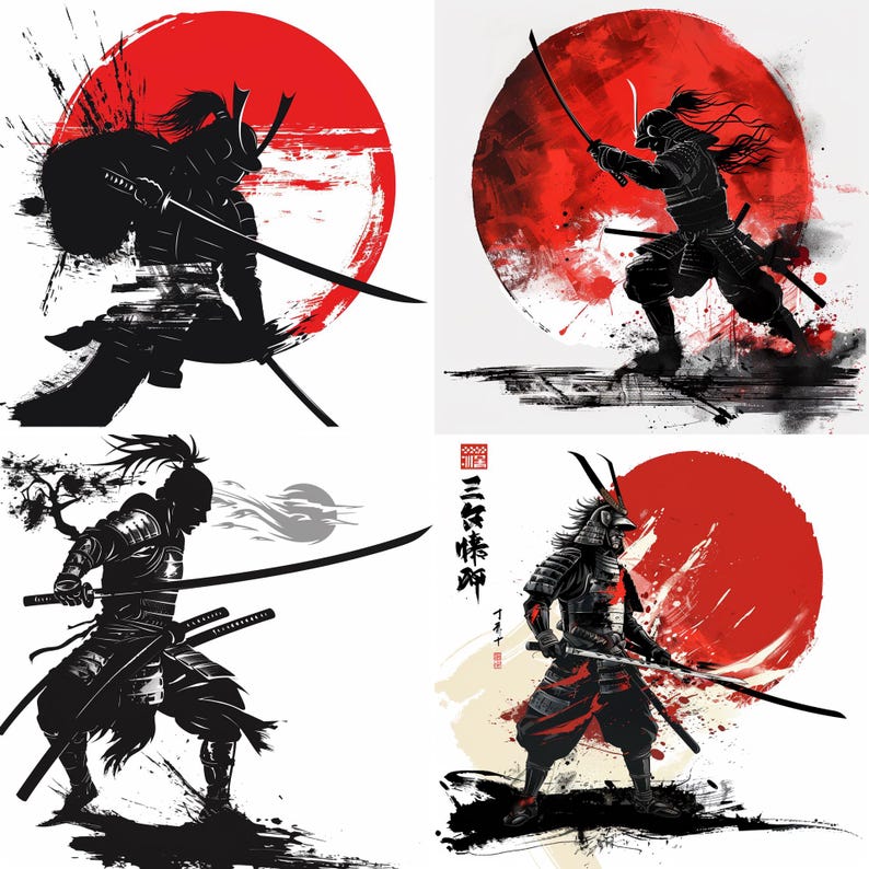 48 Samurai Clipart Images Katana PNG Sticker Samurai Design Katana ...