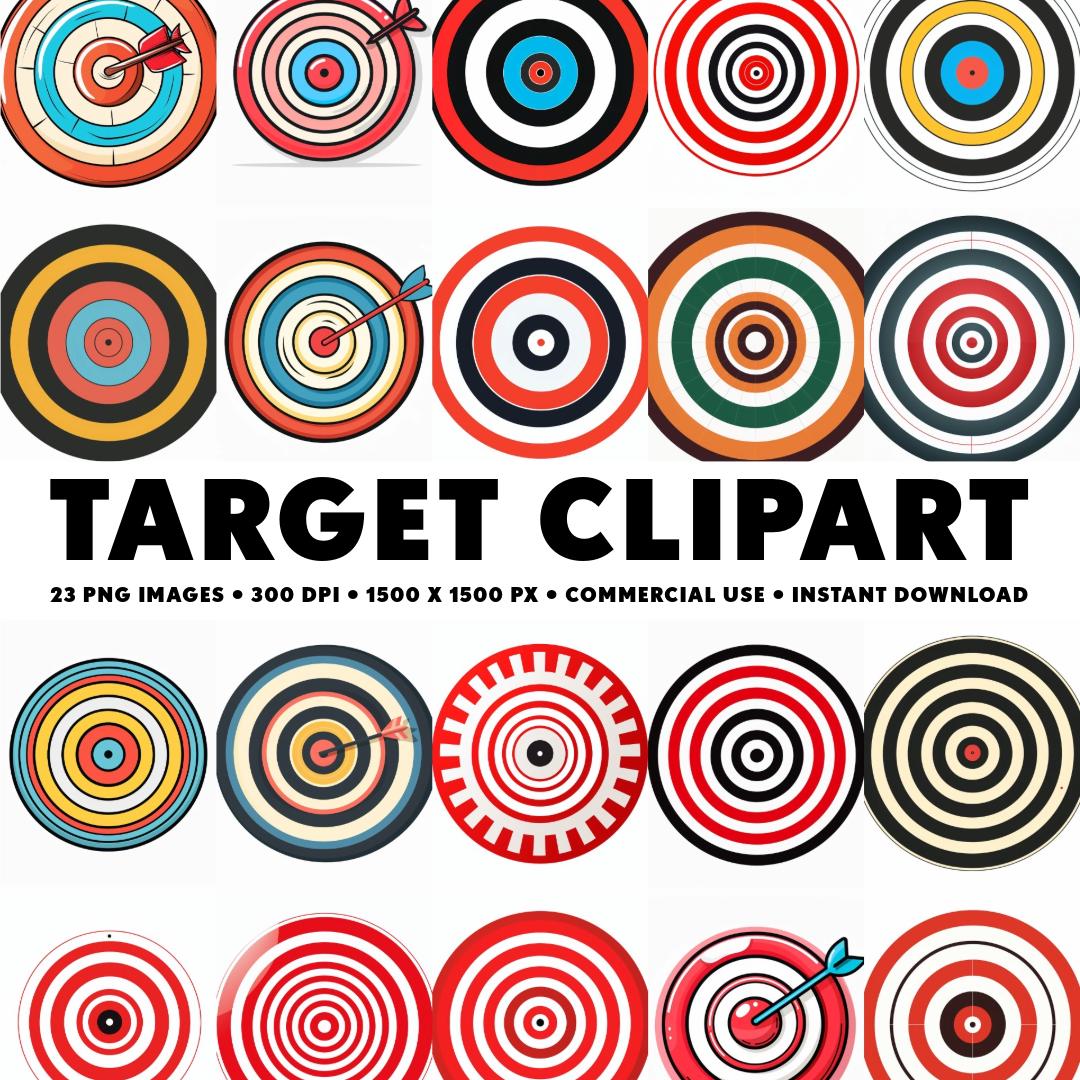 23 Target Clipart Images Bullseye PNG Aiming Sticker White Background ...