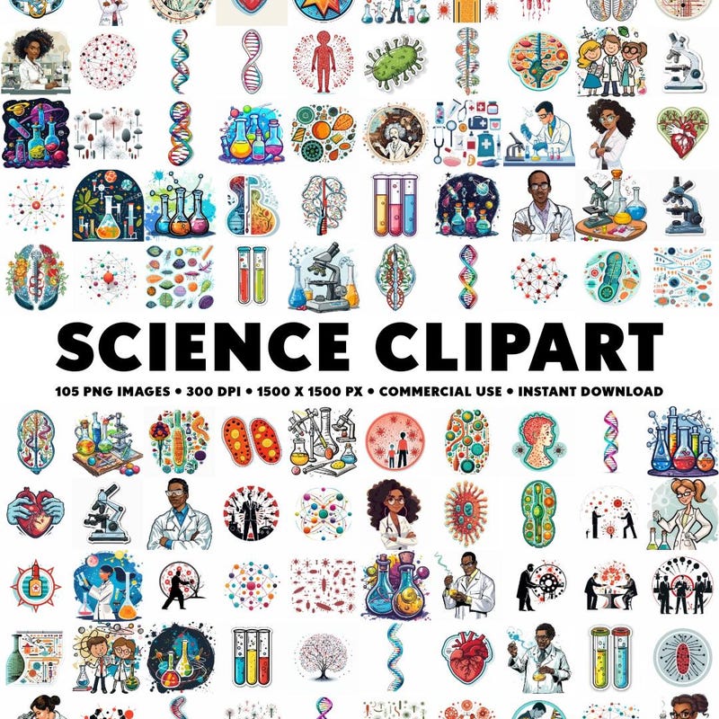 Mad Scientist Clipart - Etsy