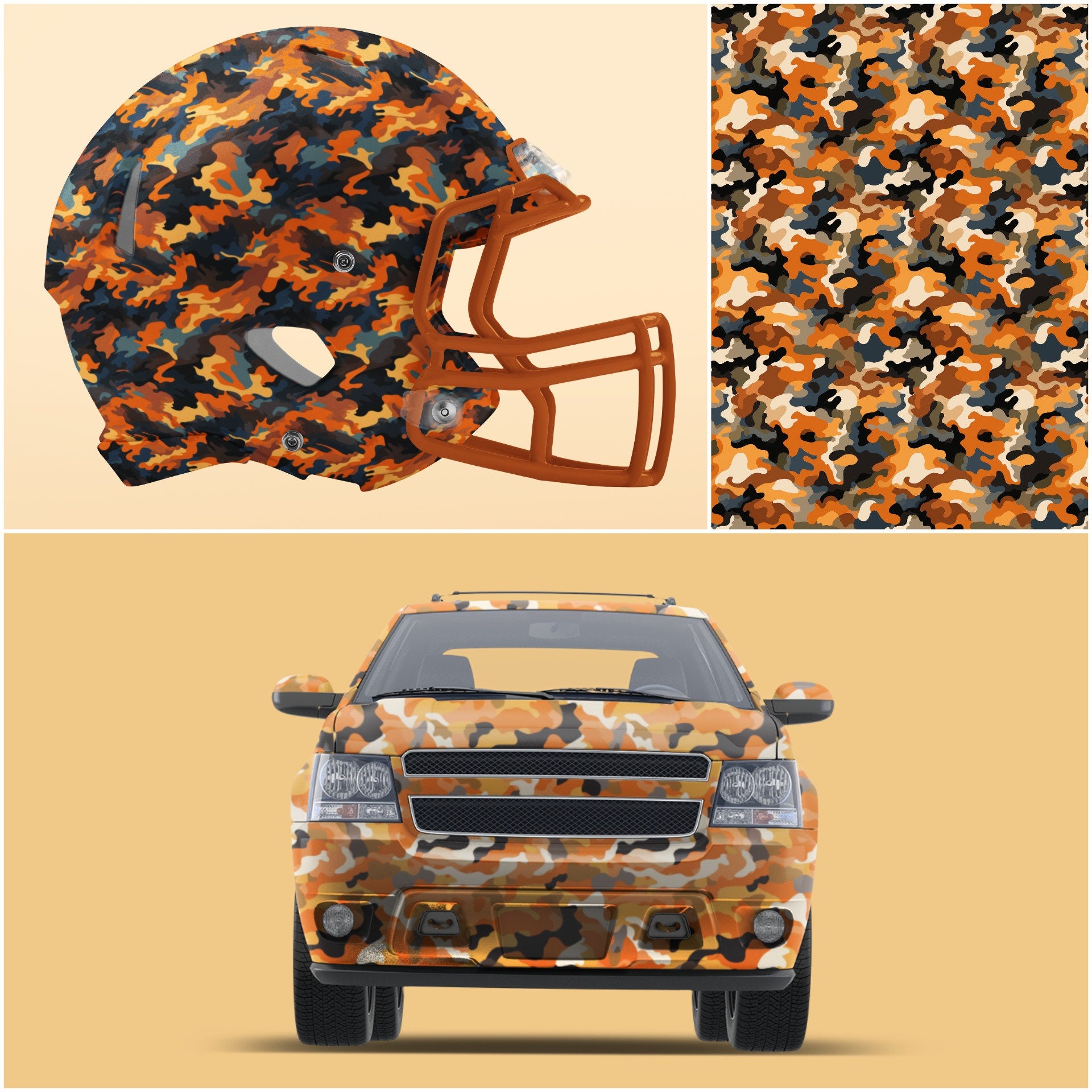 66 Orange Camo Patterns Seamless Patterns Endless Camouflage Pattern ...