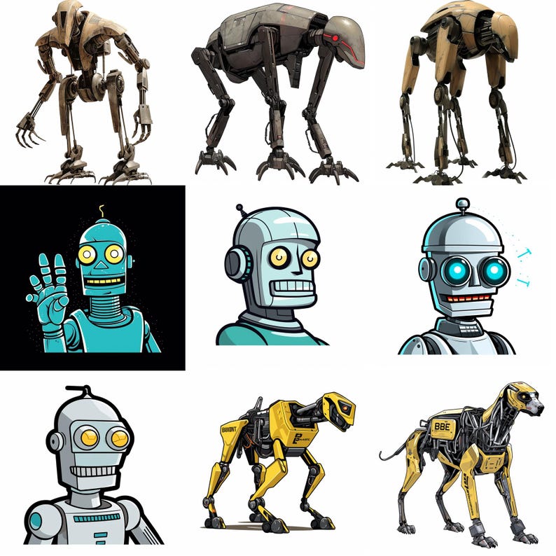122 Robot Clipart Images Robot PNG Sticker Technology Design Robotic ...