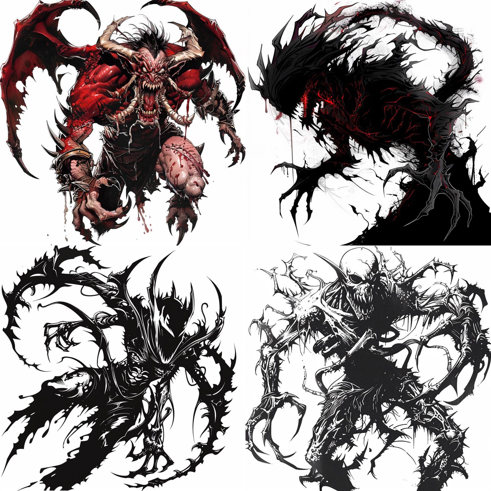 60 Hellspawn Clipart Images Demon PNG Sticker Demonic Design Spawn Illustration Hell Clipart ...